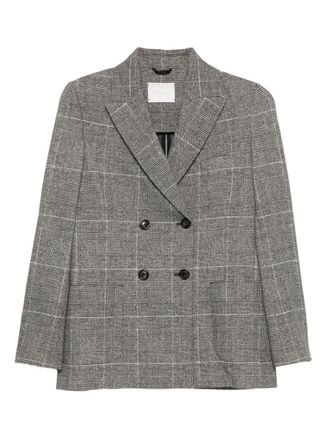 Circolo 1901 blazer croisé à carreaux - Gris