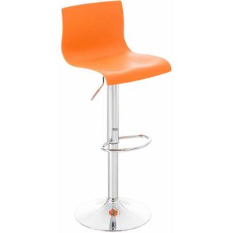 Clp Barhocker Hover Kunststoff orange Metall in Chromoptik