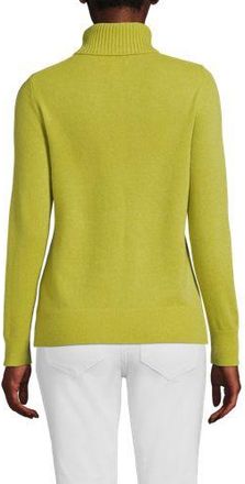Lands End Rollkragen-Pullover aus Kaschmir, Damen, Größe:40-42 regular, Grün, Kaschmir, by Lands End