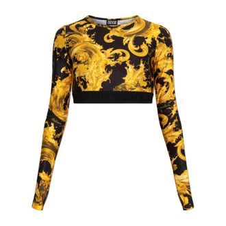 Versace Jeans Couture Damen, Oberteile, Gelb, MGr&ouml;&szlig;e