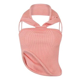 Off-white Off White - Tr&auml;gertop f&uuml;r Damen, gerippt, Schmal, &Auml;rmellos (Pfirsich)