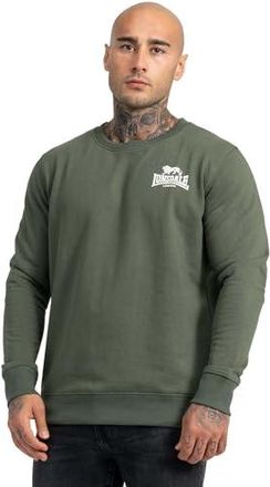 Lonsdale Sweat-shirt Longridge pour homme, Olive/blanc, XL