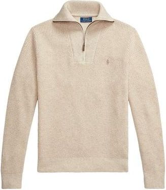 Polo Ralph Lauren Pull &agrave; col chemin&eacute;e en laine et coton