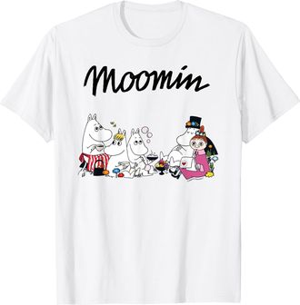 Moomin Mumin-Familie isst drau&szlig;en T-Shirt