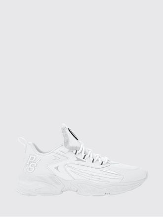 Plein Sport Mehrfarbige Mesh-Low-Top-Sneakers mit gezackter Sohle und Zuglasche