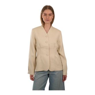 Moss Copenhagen Damen, Jacken, Beige, MGr&ouml;&szlig;e