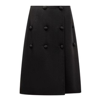 Jil Sander Femme, Jupes, Noir, Taille: 38 FR Midi Skirt