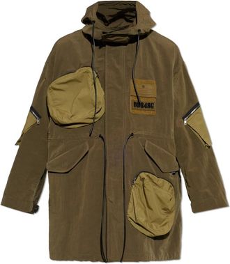 Dolce & Gabbana Homme, Manteaux, Vert, Taille: L Parka &agrave; capuche