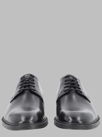 HUGO BOSS Leather Lace-Up Oxford - Black