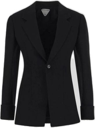 Bottega Veneta Femme, Vestes, Noir, Taille: 36 FR Blazer Crois&eacute; Tailleur