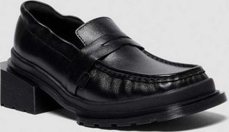 Dr. Martens Maybole Square Toe Ruched Leder Loafer in Schwarz, Größe: 36