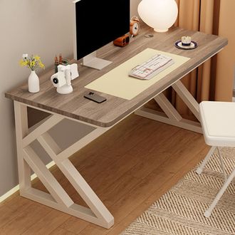 Generic Schreibtisch im Landhausstil, RobusterComputertisch mit Kabelmanagement, Arbeitsplatz for Autoren und Kreative for Homeoffice, Balkon Oder Schlafzimme