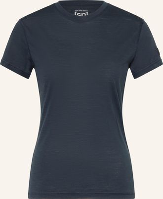 super.natural Funktionsw&auml;sche-Shirt sierra140 Mit Merinowolle blau
