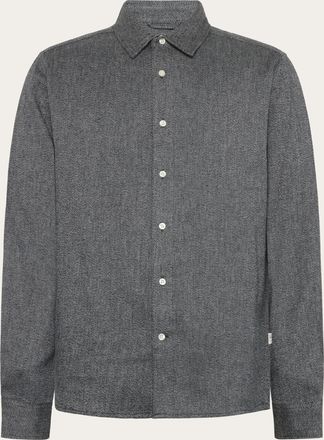 Knowledge Cotton Apparel Herren vegan Hemd Melange Forrest Night