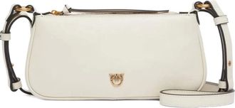 Pinko Pinko, Femme, Sacs, Blanc, Taille: ONE Size Half Moon Mini