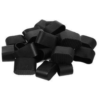 Hemobllo 24 St&uuml;ck Ovale Gummi M&ouml;belf&uuml;&szlig;e Stuhlbeinschoner rutschfest f&uuml;r Hartholzb&ouml;den M&ouml;belgleiter Fu&szlig;schutz f&uuml;r Stuhl und Hockerbeine