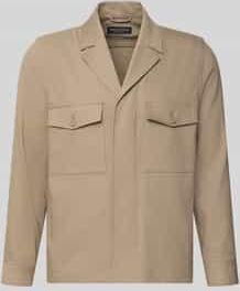 Marc O'Polo Regular Fit Hemdjacke aus Leinen-Viskose-Mix