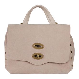 Zanellato Femme, Sacs, Violet, Taille: ONE Size Sac à poignée supérieure orné de clous