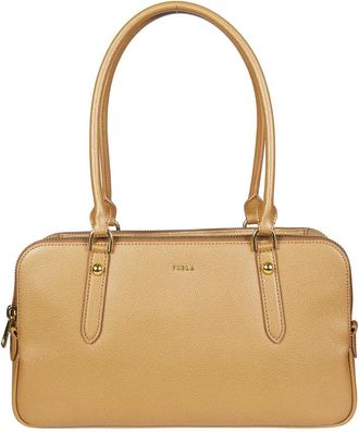 Furla Femme, Sacs, Brun, Taille: ONE Size Giulia M Boston Bag