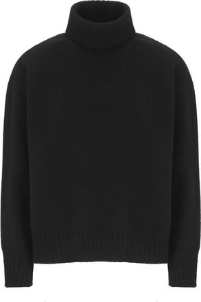 VANISÉ Femme, Pulls, Noir, Taille: 40 FR Pull en laine mérinos et cachemire