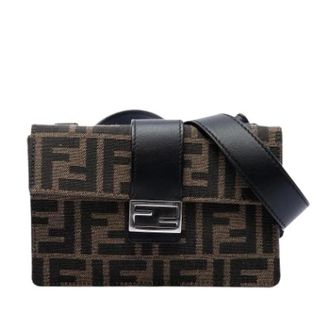 Fendi Sac bandouli&egrave;re vintage Pre-owned en toile - Femme - Pre-owned - Brun - Taille: ONE Size