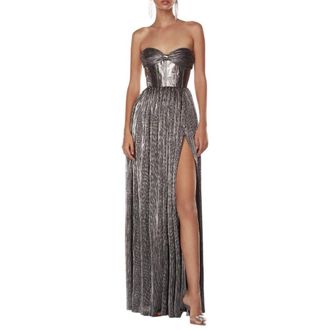 Bronx and Banco Florence Gown - - Dresses - Damen - Grau - S