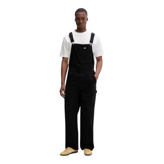 Dickies Lockere Canvas Latzhose - - Jumpsuits & Playsuits - Herren - Schwarzk - XL