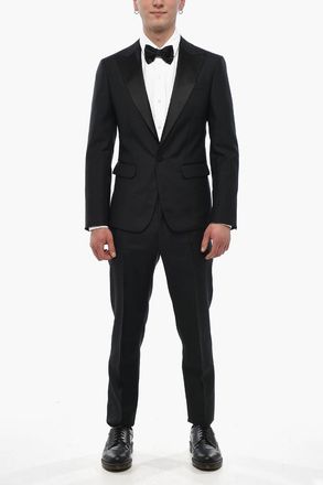 Dsquared2 Festlicher Anzug LONDON aus Satin mit Spitzrevers Dsquared2