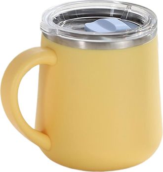 Generico Kaffeebecher - isolierter Becher (12,7 cm) | Reisebecher aus Edelstahl - 450 ml doppelwandige Thermosflasche mit Griff und Deckel. Dieser wiederverwen