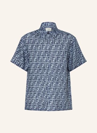 Fendi Leinenhemd blau