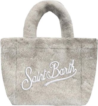MC2 Saint Barth Femme, Sacs, Gris, Taille: ONE Size Colette Soft Fur Hand Bag