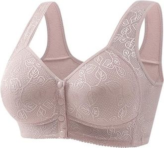 Generic Soutien-gorge d&eacute;contract&eacute; boutonn&eacute; respirant sans anneau en acier pour femme, violet clair, 70