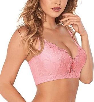 Generic Soutien-gorge &agrave; armatures en dentelle florale non doubl&eacute; non doubl&eacute; grande taille soutien-gorge &agrave; armatures en dentelle florale grande taille couvertu