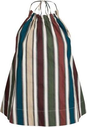 Topshop Top ray&eacute; &agrave; col b&eacute;nitier Tscami