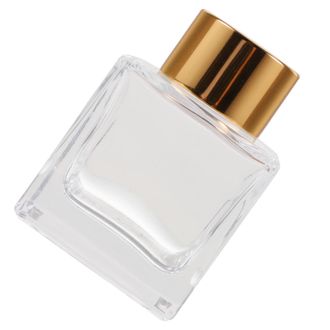 DOITOOL Aromatherapie Flasche 50 Ml Aus Glas Viereckige Duftabgabeflasche Nachf&uuml;llbar Mit Schilfrohrdiffusor F&uuml;r &Auml;therische &Ouml;le Raumduftdekoration F&uuml;r Wohnzim