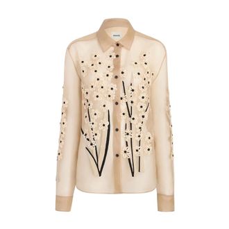 Khaite Damen, Blusen & Hemden, Beige, LGr&ouml;&szlig;e