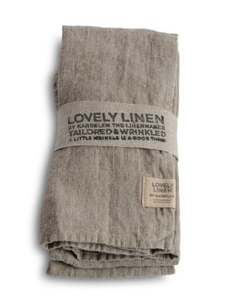 Kardelen Lovely Linen NL0189 Lovely Serviette Leinen Natural beige (1 St&uuml;ck)
