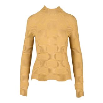 Bottega Veneta Sottogiacca Wollmischung Elasthan Top - - Knitwear - Damen - Beige - S