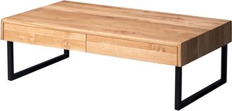 Red Living home24 Couchtisch Rexburg 110 x 35 x 60cm Braun