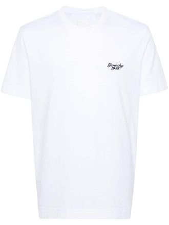 Givenchy t-shirt en coton à logo imprimé - Blanc