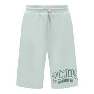 GCDS Logo Sweatshorts - - Shorts - Herren - Gr&uuml;n - S