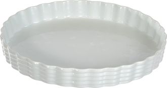 Küchenprofi Küchenprofi Tortenform Burgund stoßfest aus Hartporzellan in der Farbe Weiß Fassungsvermögen 2,3L, Maße: 29,5cm x 3,5cm, 07 5041 82 30