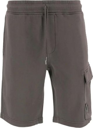 C.P. Company C.p. Company, Homme, Shorts, Noir, Taille: XL Diagonal Fleece Cargo Sweatshorts