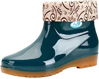 Generic Bottes Jardin Femme De Pluie en Caoutchouc Bottine Chaussures De Jardin L&eacute;g&egrave;res Tendance Et El&eacute;gante Confortable R&eacute;sistantes Courtes De Travail Sport 