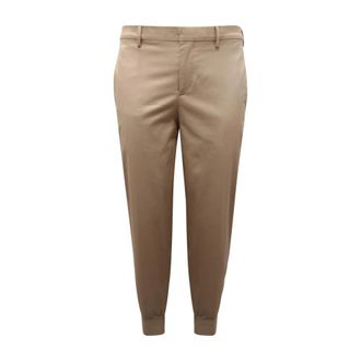 Neil Barrett Slim Low Rise Rib Cuff Hose - - Trousers - Herren - Beige - L