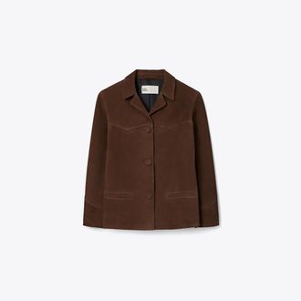Tory Burch Wildlederjacke