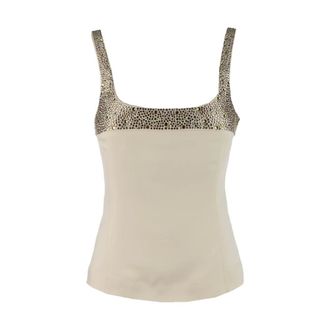 Genny Femme, Tops, Blanc, Taille: 36 FR Haut Orn&eacute;