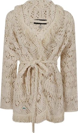 Alanui Femme, Pulls, Beige, Taille: 38 FR Lagoon Romance Cardigan