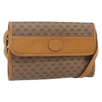 Gucci Sac bandouli&egrave;re en plastique Pre-owned - Femme - Pre-owned - Brun - Taille: ONE Size