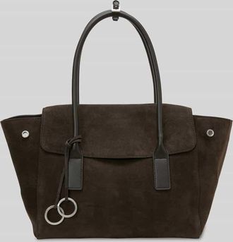 Marc O'Polo Shopper aus Rindsvelours mit Metallringen